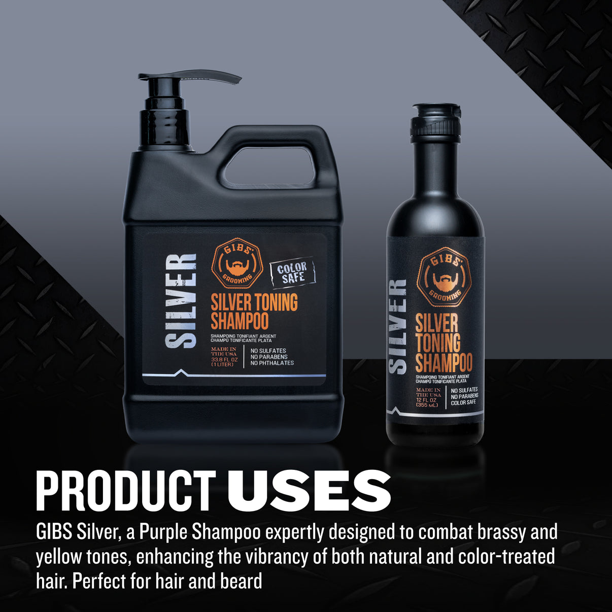 Silver Toning Shampoo 12oz – Gibs Grooming