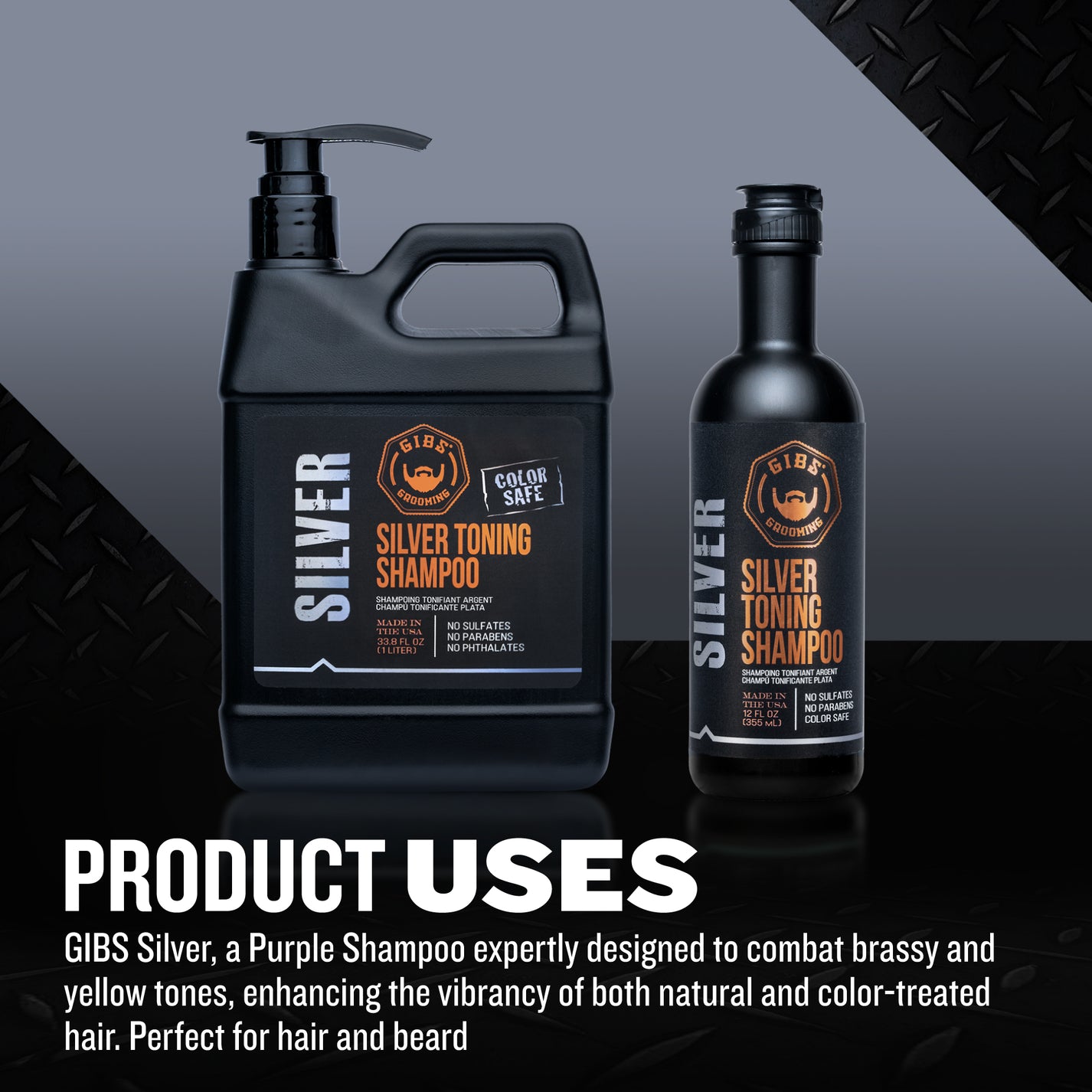 Silver Shampoo 12oz – Gibs Grooming