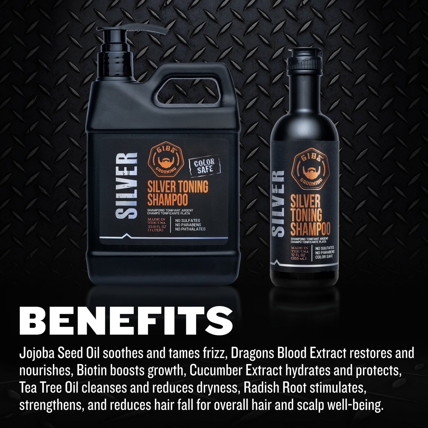 Silver Toning Shampoo 12oz – Gibs Grooming