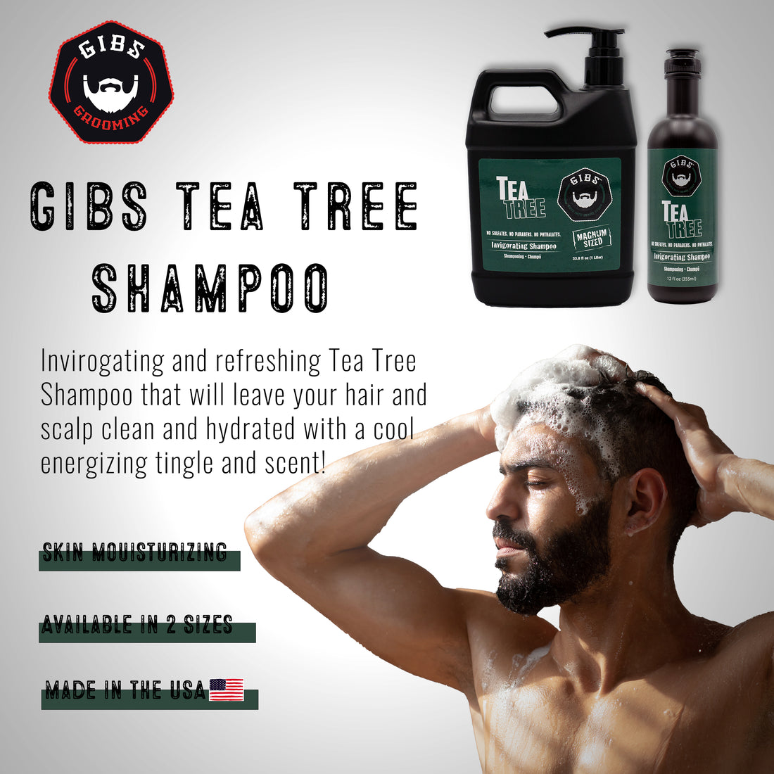 Tea Tree Shampoo – Gibs Grooming
